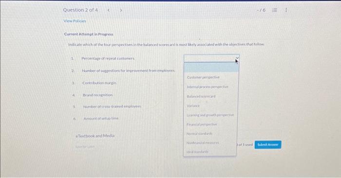 Solved Question 2 of 4 View Policies 1 2 Current Attempt in | Chegg.com