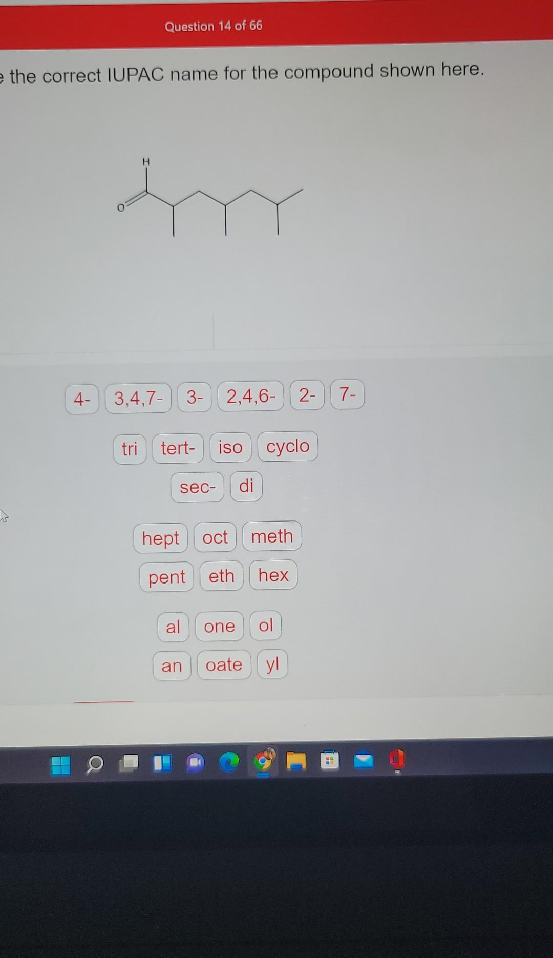 Solved 2- 1- 3 . 3- LO 6- 4- tert- tri iso di sec- cyclo | Chegg.com