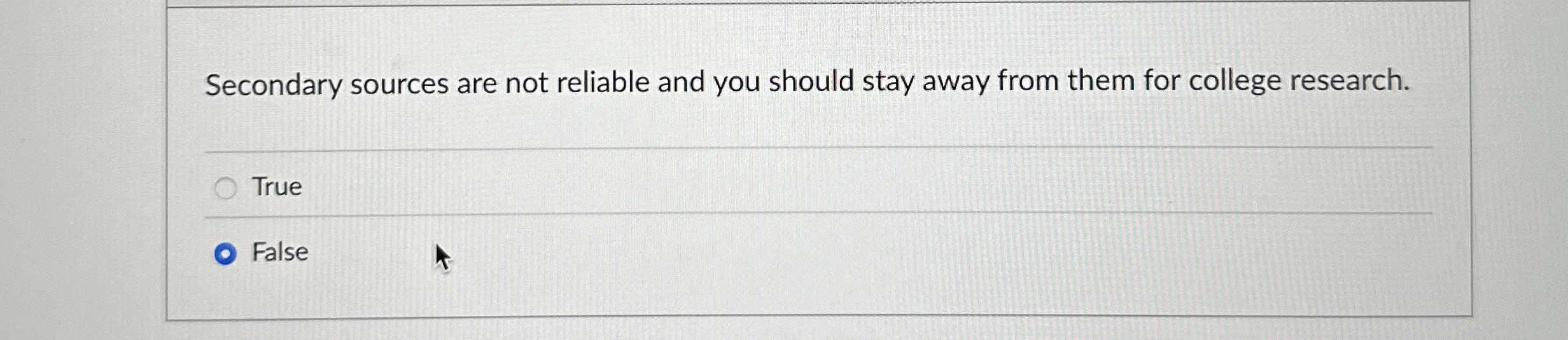 Solved Secondary sources are not reliable and you should | Chegg.com
