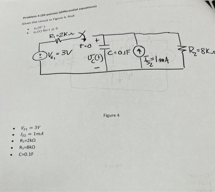 Solved Problem 4 (20 points) (differential equations) Given | Chegg.com