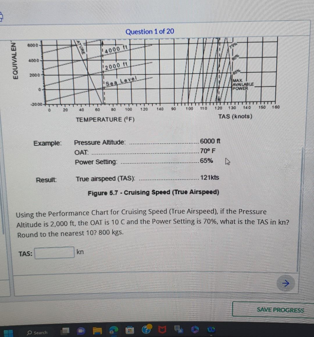 5.3.9 Cruising Speed (True Airspeed) Diagram for true | Chegg.com