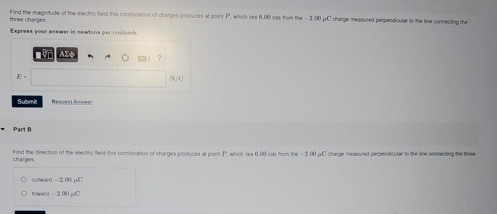 Solved Three negative point charges lie along a line as | Chegg.com