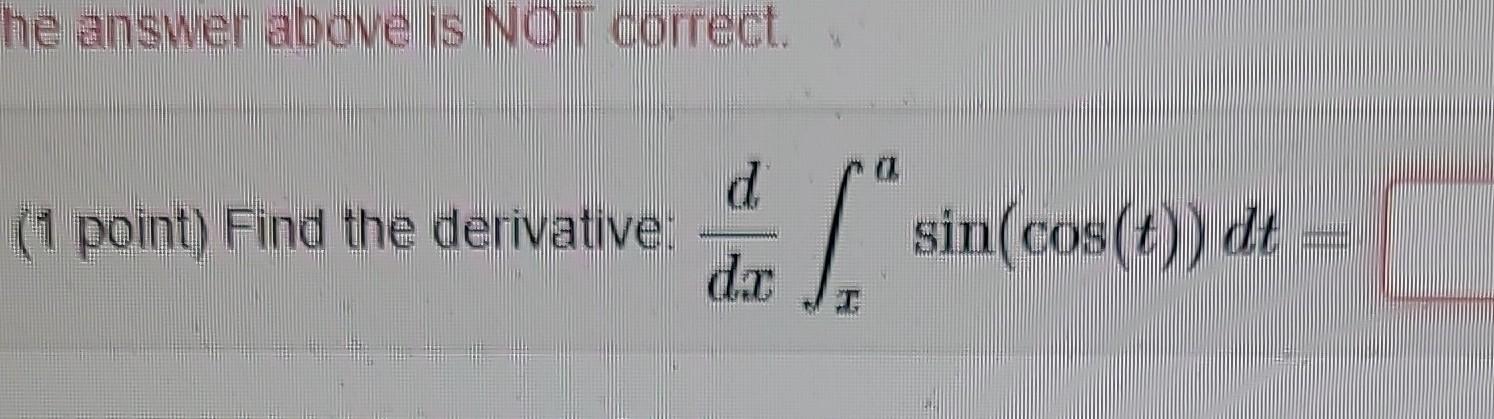 Solved he answer above is NOT correct. (1 point) Find the | Chegg.com