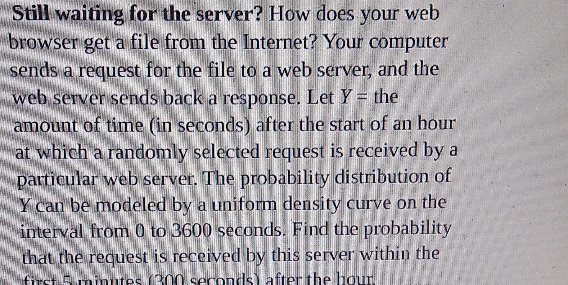 Solved Still waiting for the server? How does your web | Chegg.com
