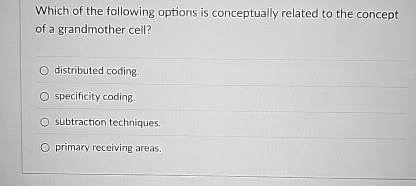 Solved Which of the following options is conceptually | Chegg.com