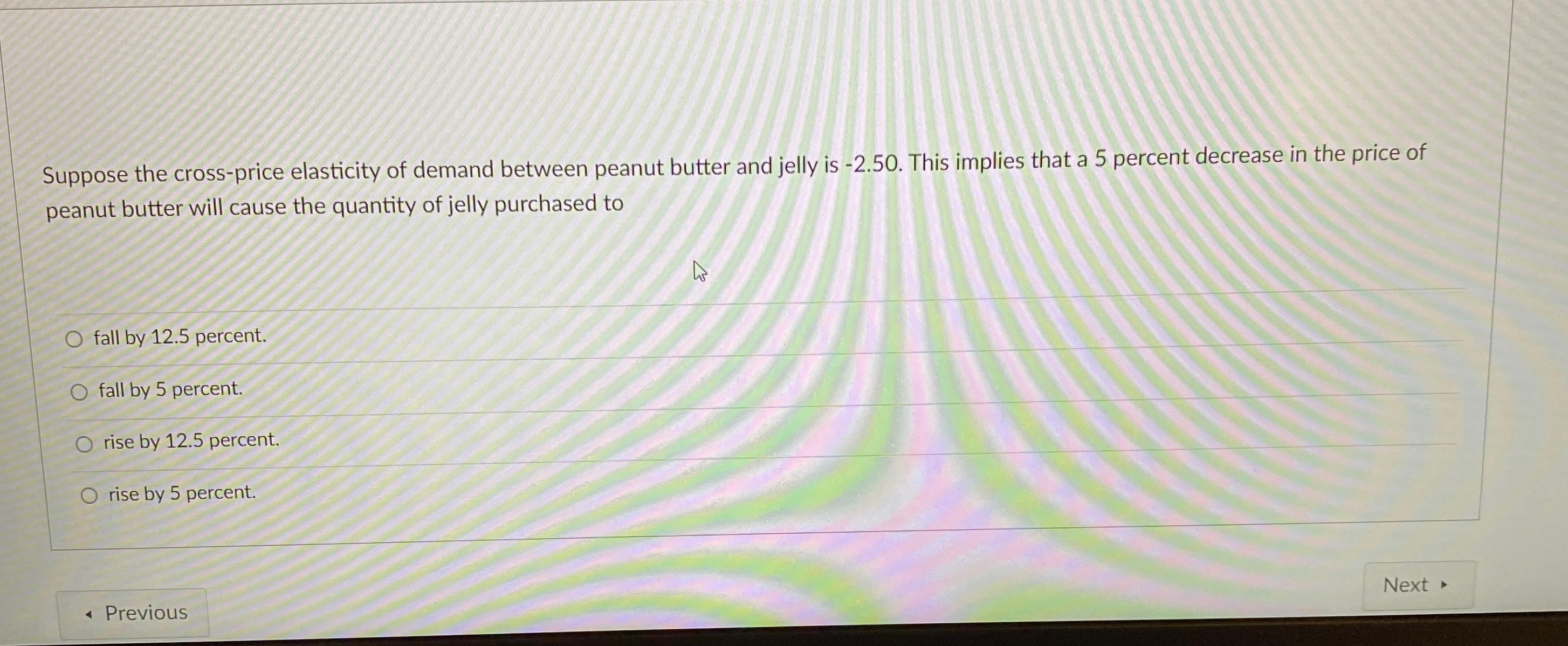 Solved Suppose the cross-price elasticity of demand between | Chegg.com