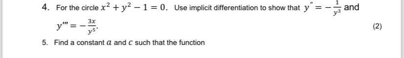Solved For the circle x2+y2-1=0. ﻿Use implicit | Chegg.com
