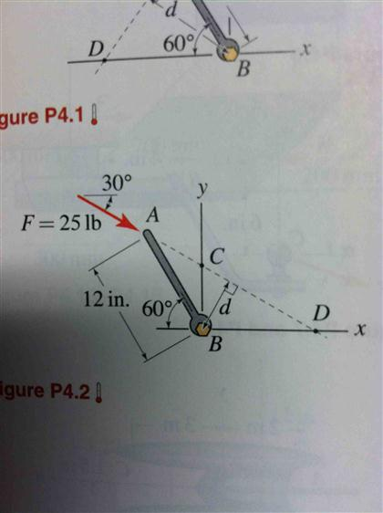 Solved a) Determine the moment arm d and then evaluate | Chegg.com