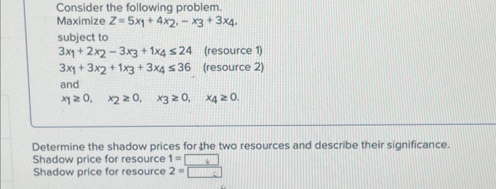 Solved Consider the following problem.Maximize | Chegg.com