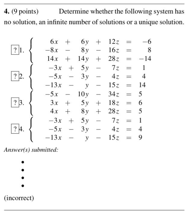 Solved 4. ( 9 points ) Determine whether the following | Chegg.com
