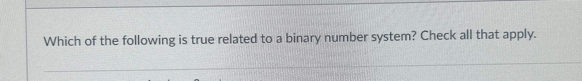 Solved Which of the following is true related to a binary | Chegg.com