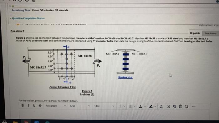 Solved Remaining Time: 1 hour, 58 minutes. 30 seconds. | Chegg.com