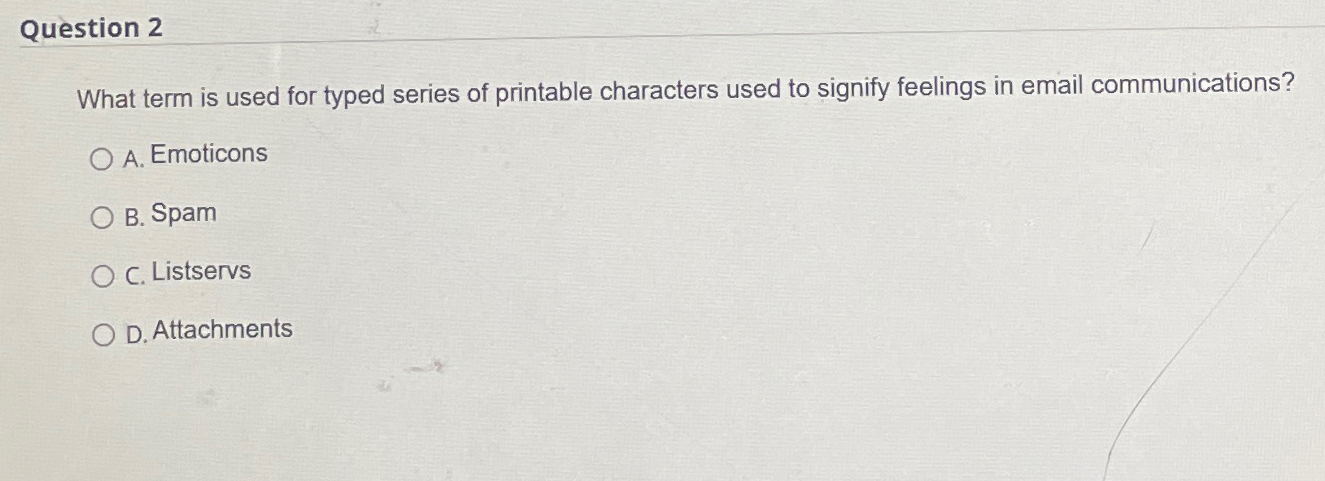 Solved Question 2What term is used for typed series of | Chegg.com