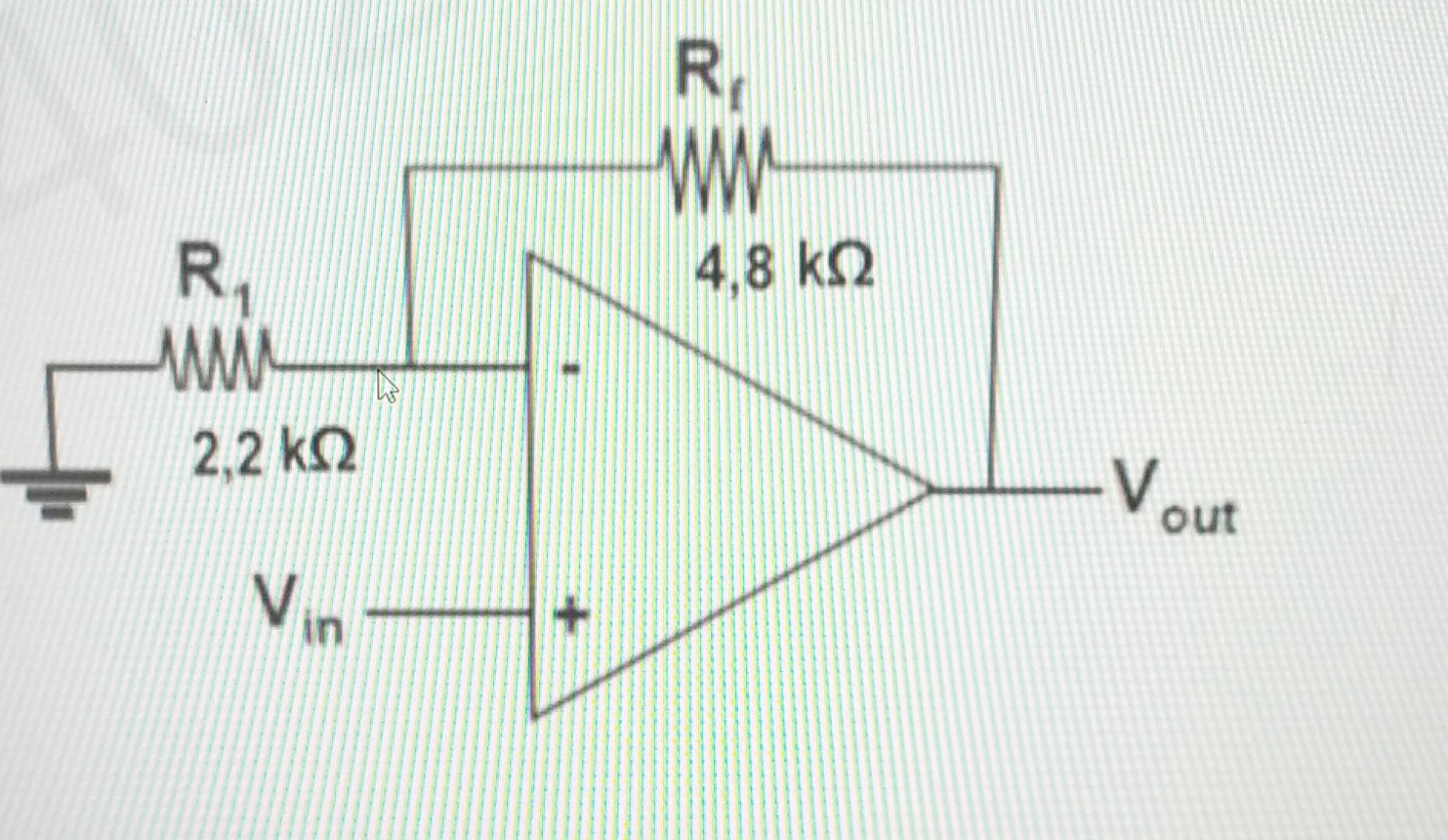 Solved a) To the non-inverting input of an opamp v=5sin(wt) | Chegg.com