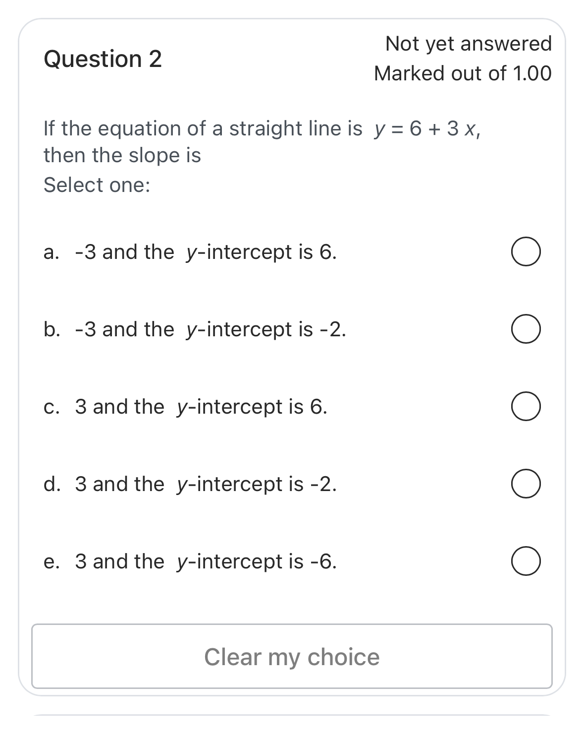 Solved Question 2Not yet answeredMarked out of 1.00If the | Chegg.com
