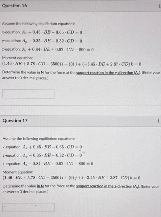 Solved 30 Particle Equilibrium Use the following information | Chegg.com