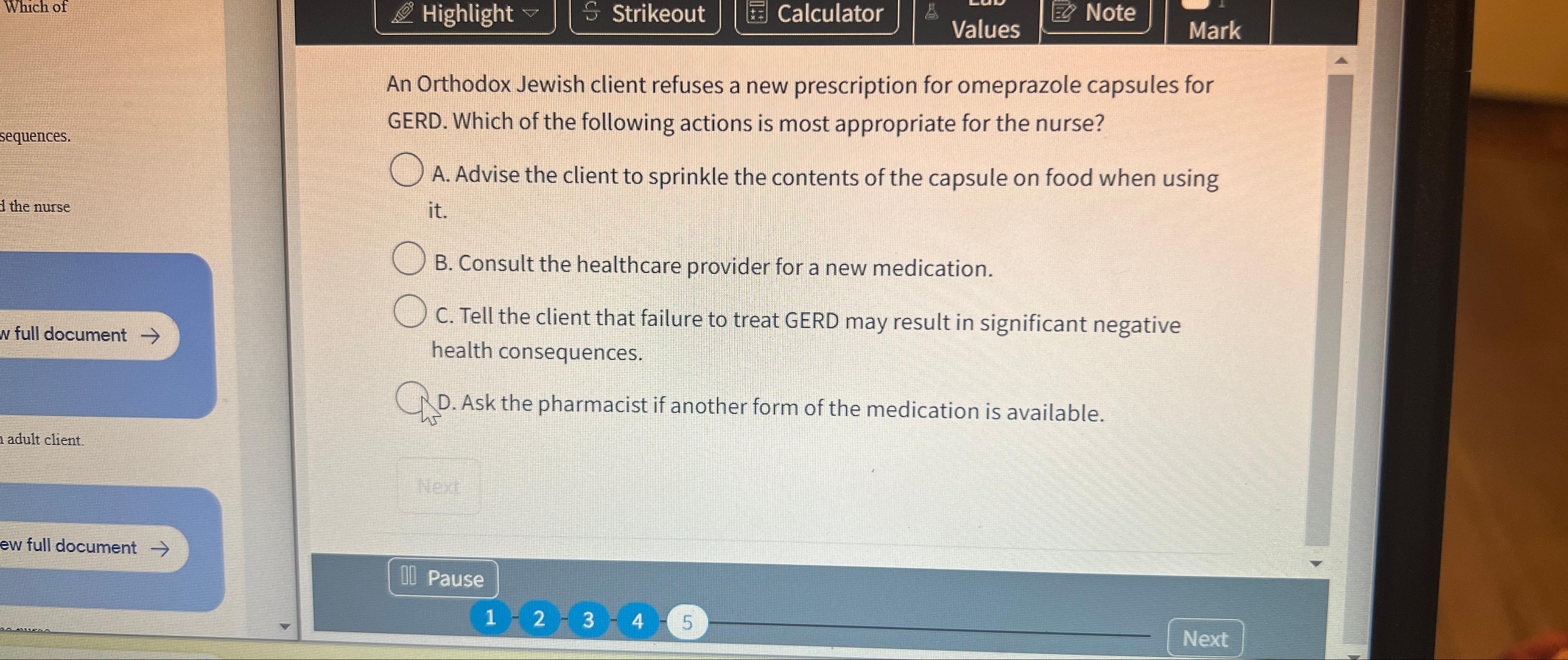 Solved Which ofHighlightStrikeoutCalculatorNoteValuesMarkAn | Chegg.com