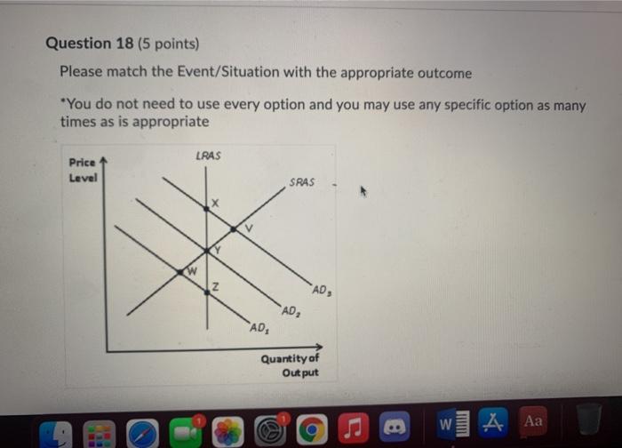 Solved Question 18 (5 points) Please match the | Chegg.com