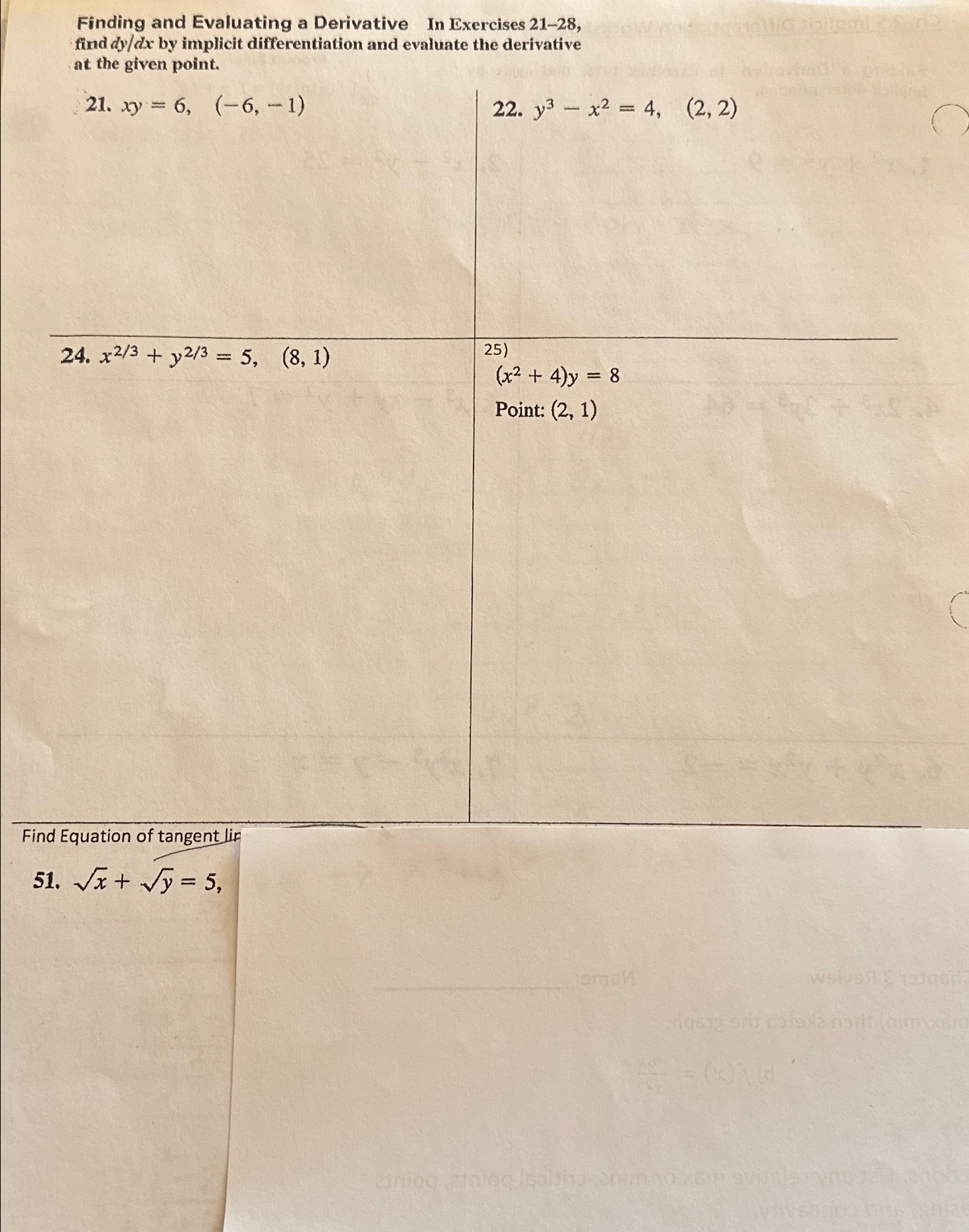 Solved Finding and Evaluating a Derivative In Exercises | Chegg.com