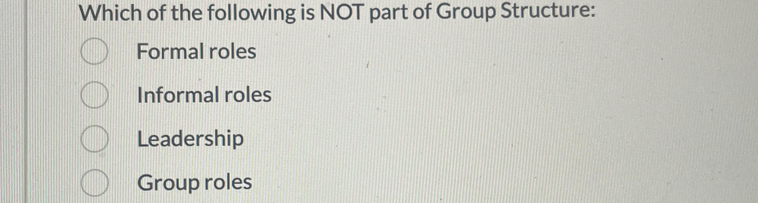 Solved Which of the following is NOT part of Group | Chegg.com