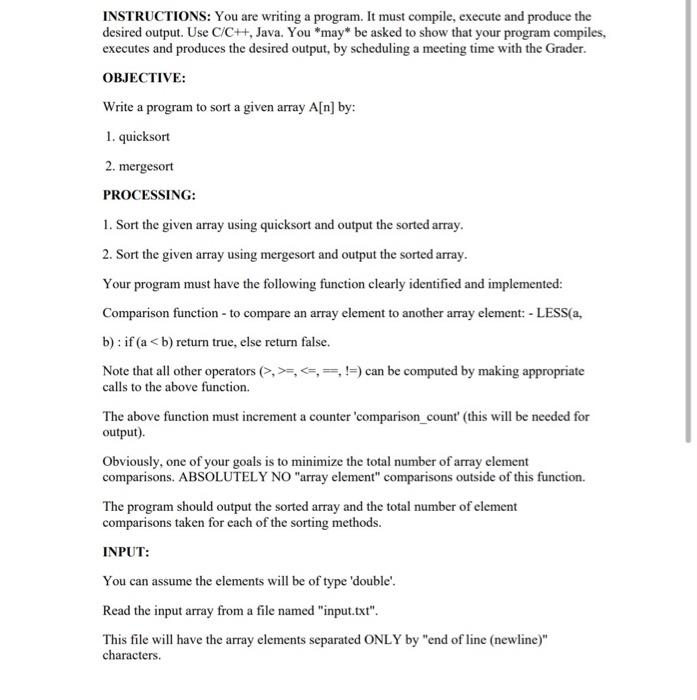 Solved INSTRUCTIONS: You are writing a program. It must | Chegg.com