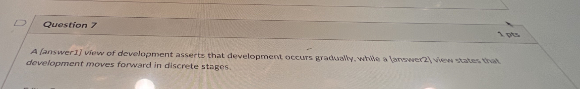 Solved Question 7A [answer1] ﻿view of development asserts | Chegg.com