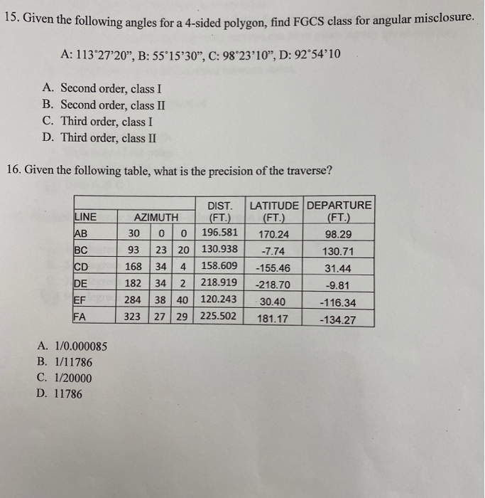 Solved the following angles for a 4-sided polygon, find FGCS | Chegg.com