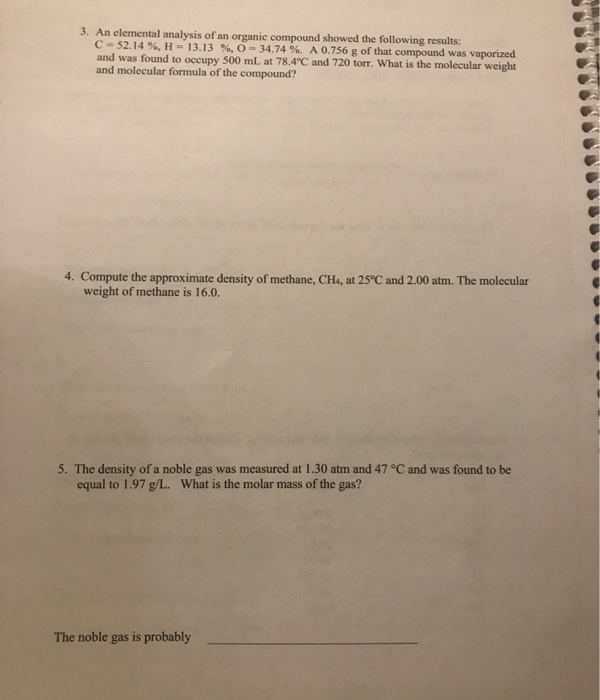 Solved POST LABORATORY QUESTIONS 1. Using atomic weights | Chegg.com