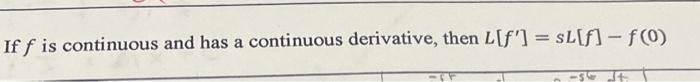 Solved If f is continuous and has a continuous derivative, | Chegg.com