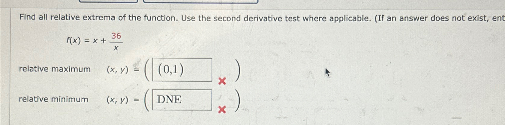Solved Find All Relative Extrema Of The Function Use The