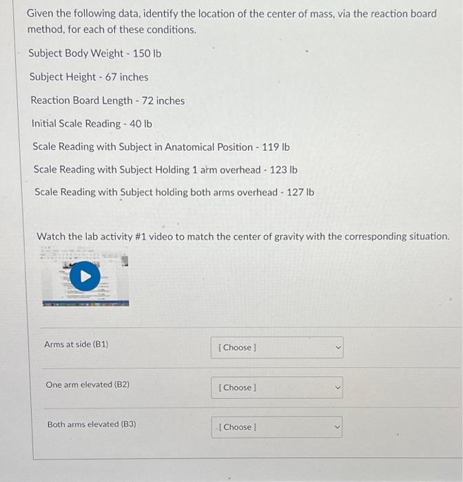 Solved Given the following data, identify the location of | Chegg.com