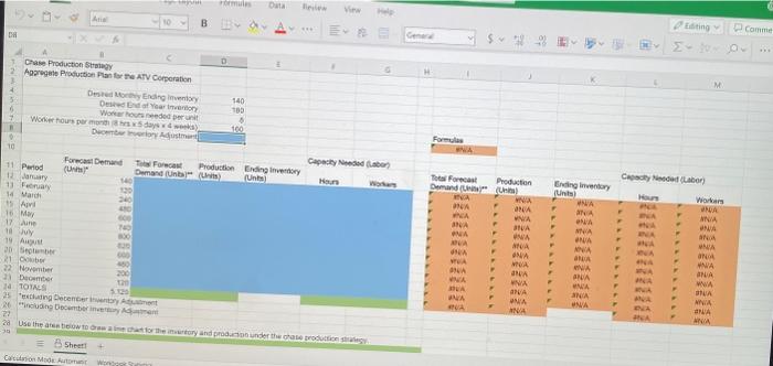 Excel Online Structured Activity: Chase Production | Chegg.com