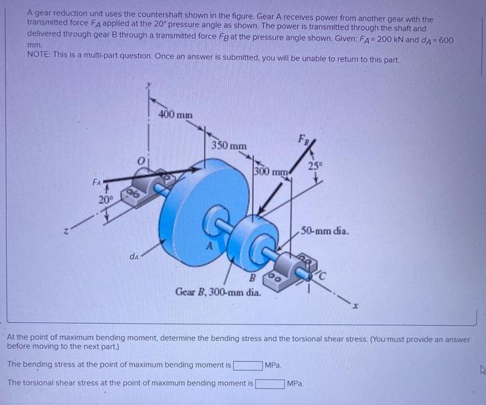 Solved Required information A gear reduction unit uses the | Chegg.com