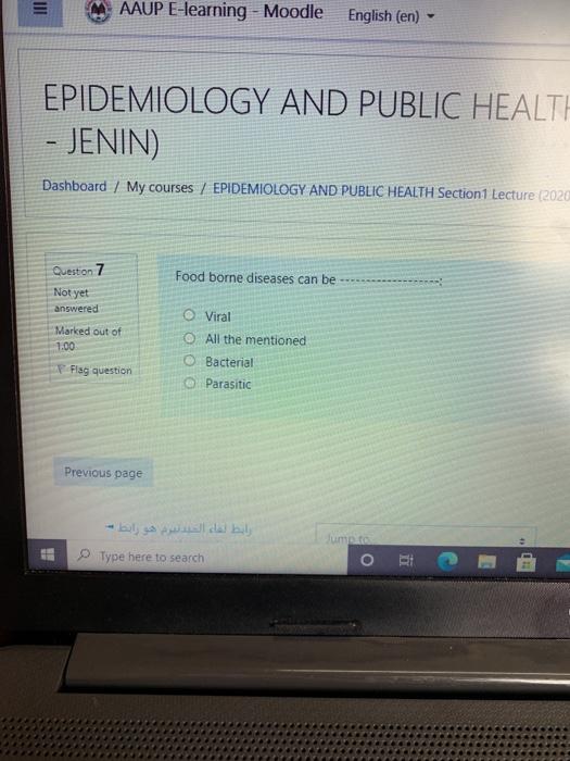 Solved III AAUP E-learning - Moodle English (en) | Chegg.com