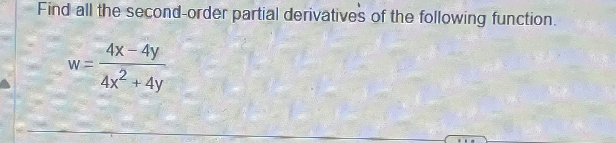 Find all the second-order partial derivatives of the | Chegg.com