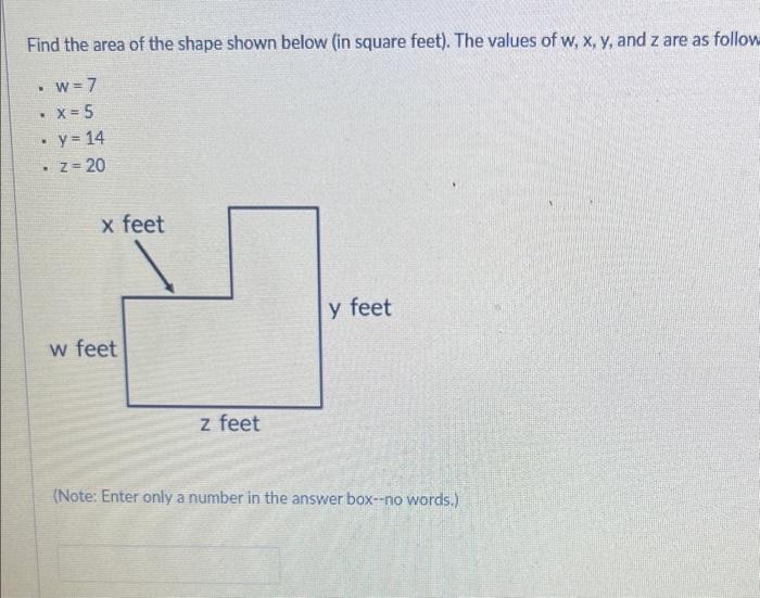 Solved Find the area of the shape shown below (in square | Chegg.com
