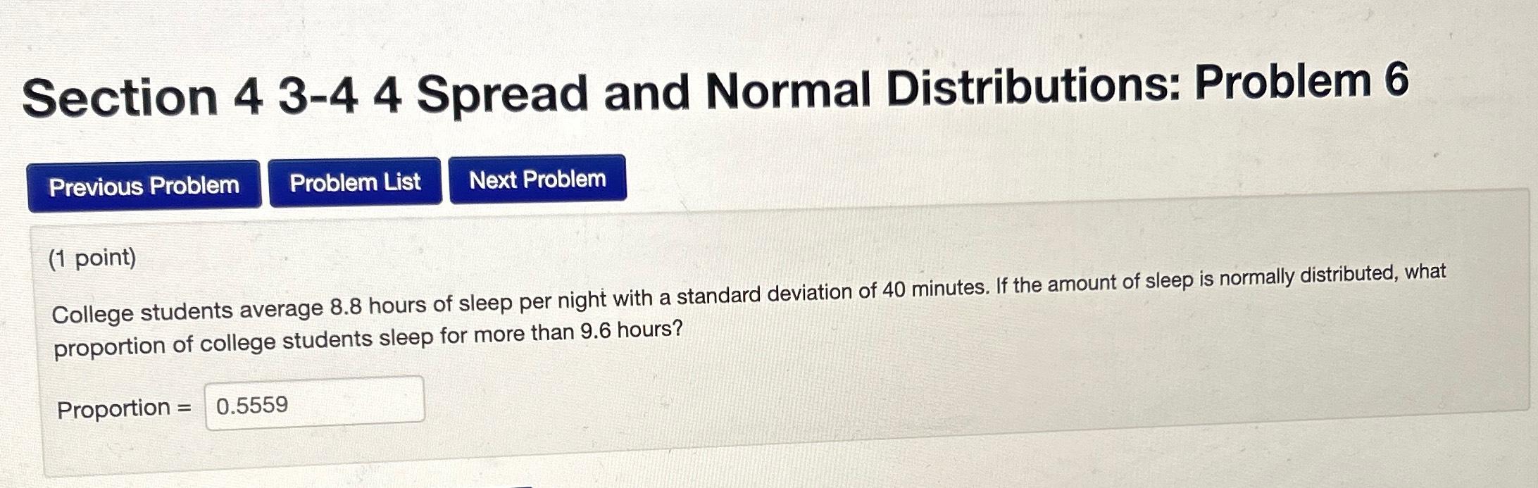 Solved Section 4 3-4 4 ﻿Spread and Normal Distributions: | Chegg.com