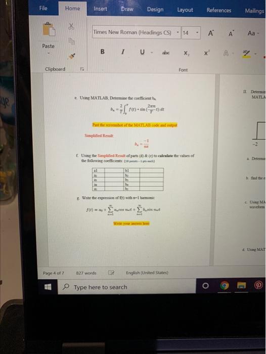 1. Determine the Fourier series of the sawtooth | Chegg.com