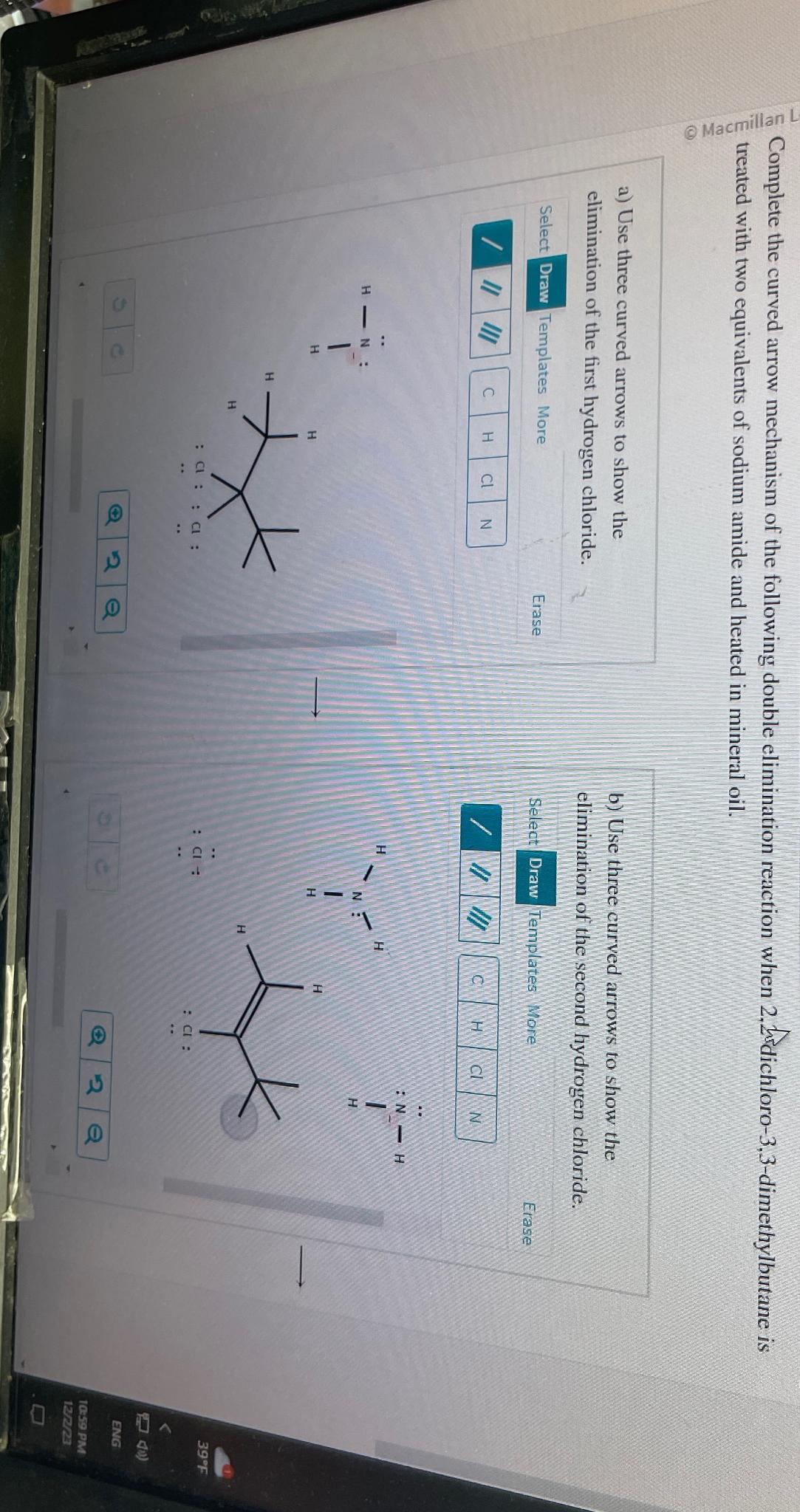 Complete the curved arrow mechanism of the following | Chegg.com