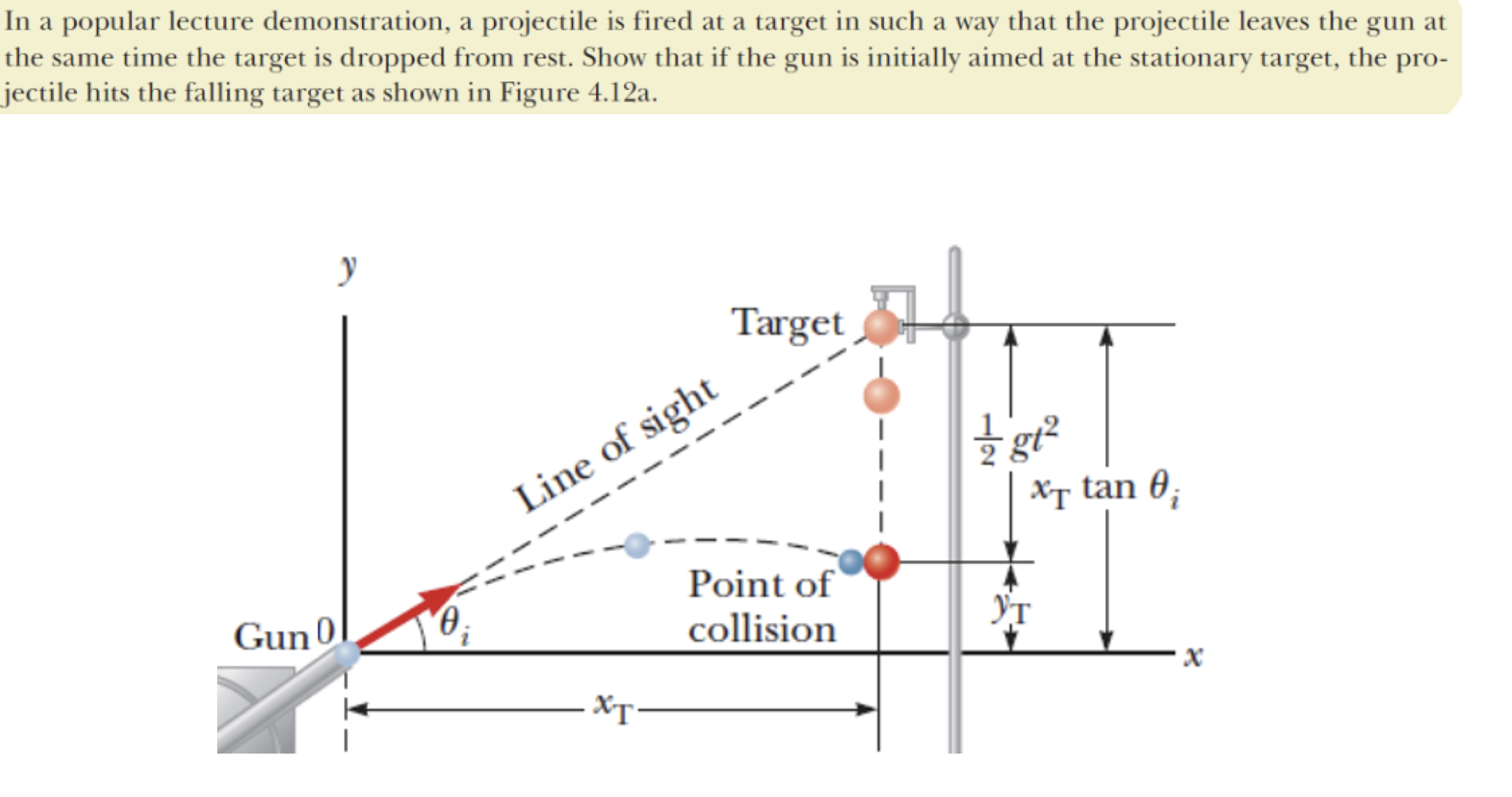 Solved In a popular lecture demonstration, a projectile is | Chegg.com