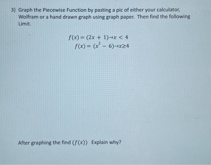 Solved 1) Find the given Limit by using a tabular method | Chegg.com