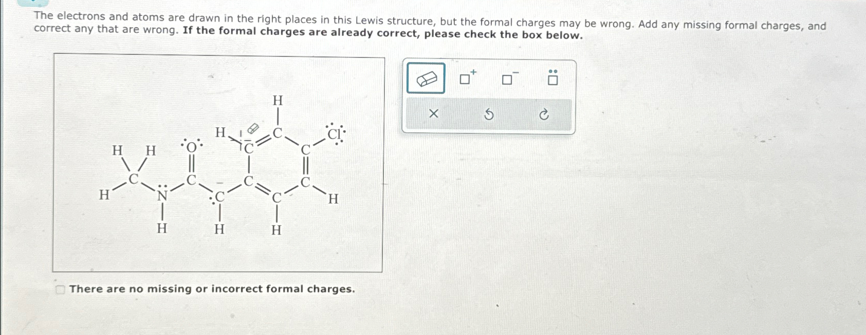 Solved The electrons and atoms are drawn in the right places | Chegg.com