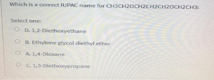 Solved Which is a correct IUPAC name for | Chegg.com