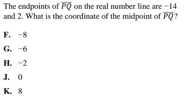 Solved The endpoints of PQ on the real number line are -14 | Chegg.com