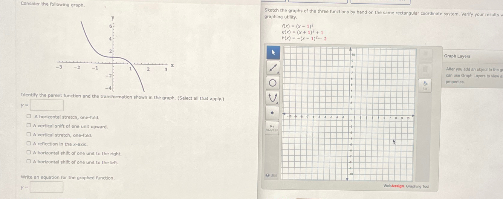 Solved Consider the following graph.Identify the parent | Chegg.com