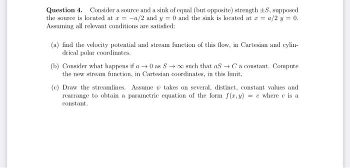 Solved Question 4. Consider a source and a sink of equal | Chegg.com