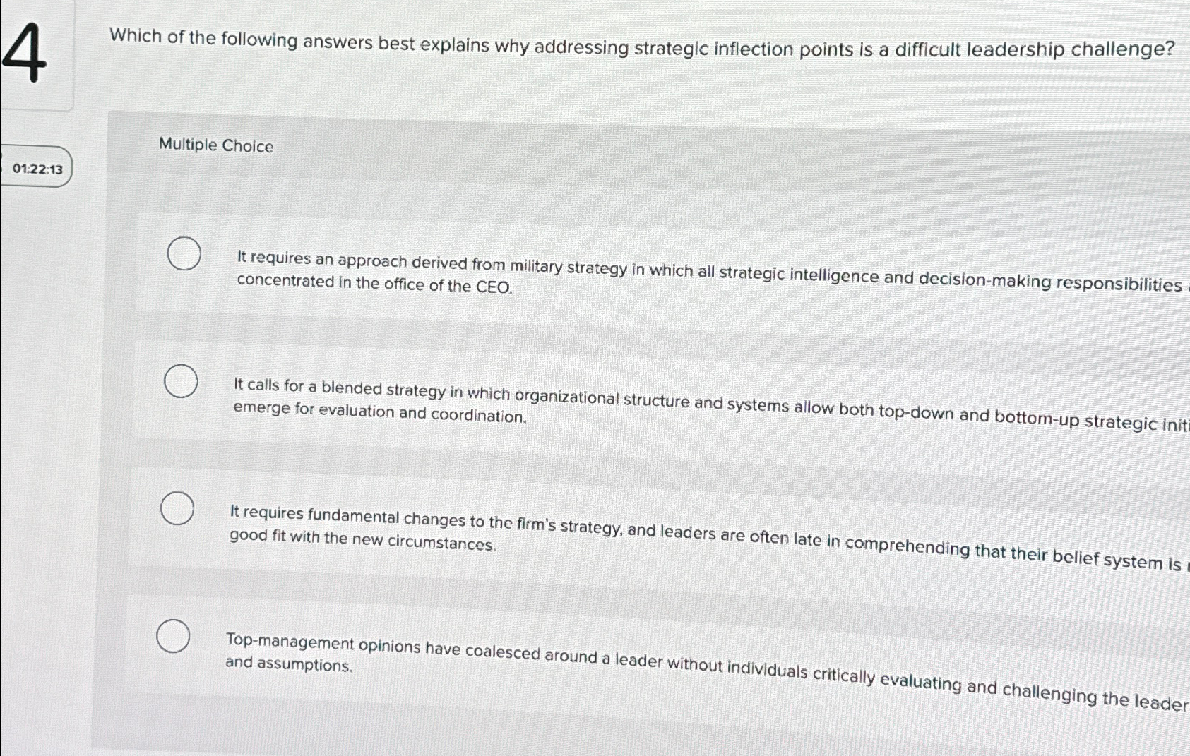 Solved 4Which of the following answers best explains why | Chegg.com