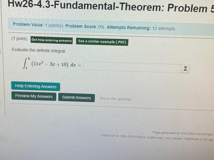 Solved Hw26-4.3-Fundamental-Theorem: Problem 5 Problem | Chegg.com