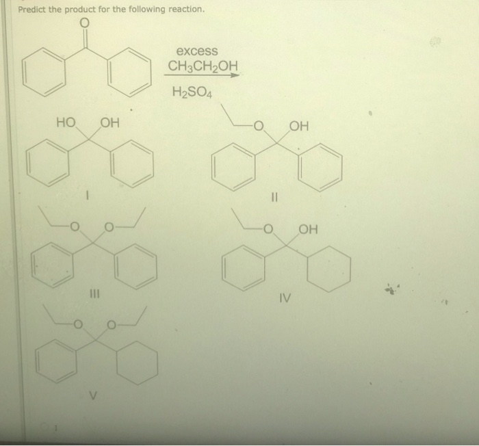Solved Predict the product for the following reaction. | Chegg.com