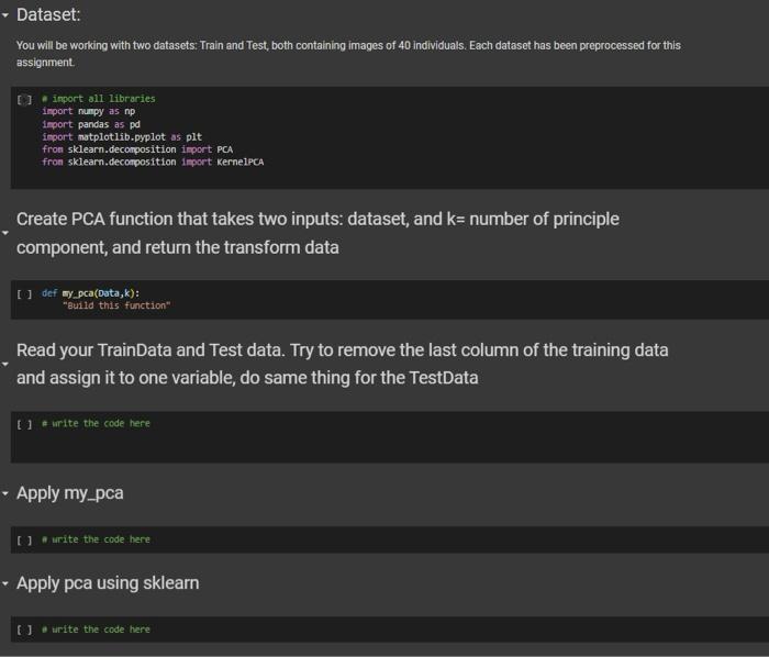 Solved Dataset: You will be working with two datasets: | Chegg.com